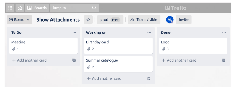 Show Attachments Power-Up | Trello