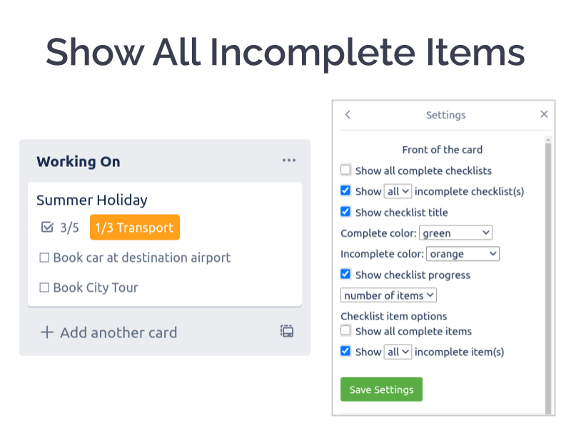 Show Checklist Power-Up | Trello